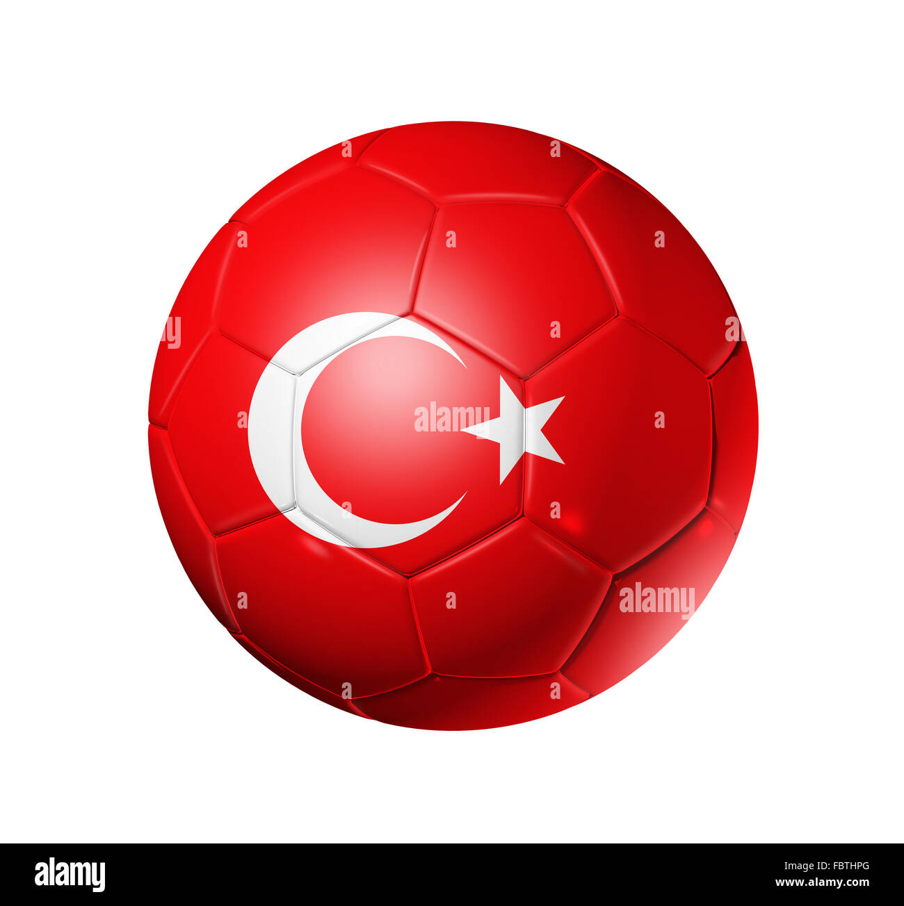 Soccer football ball with Turkey flag Stock Photo - Alamy