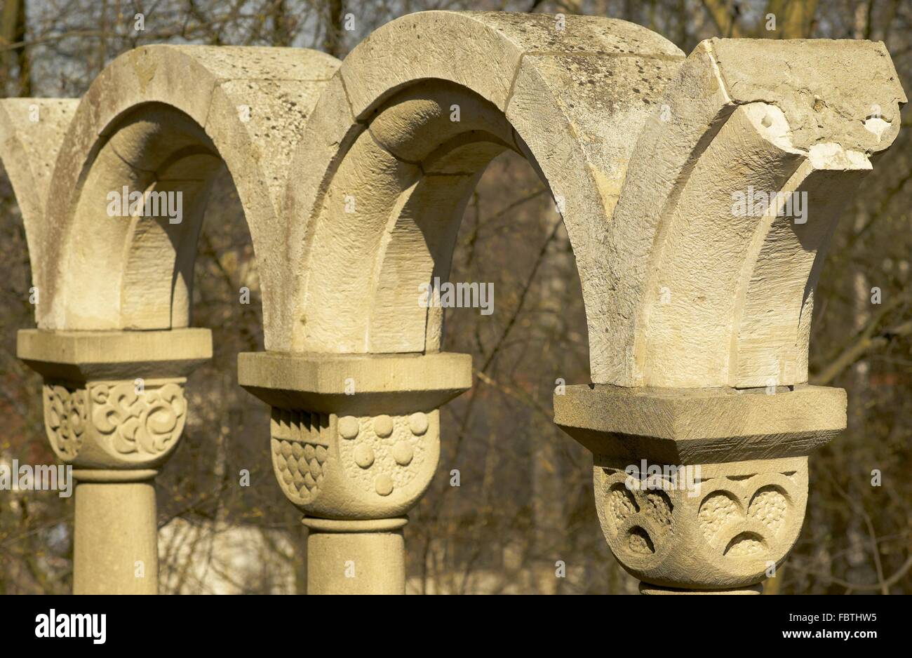 Exhibit in the stone centre Stock Photo - Alamy