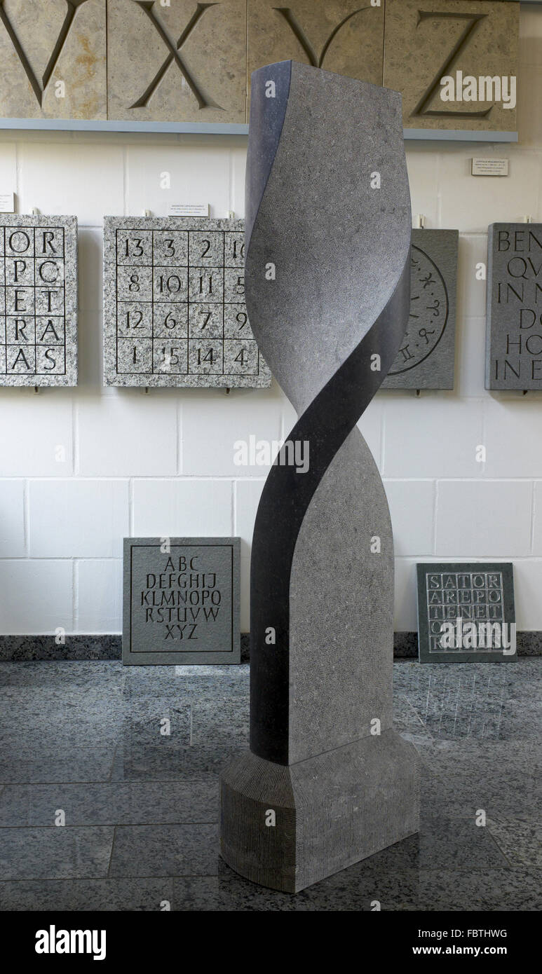 Exhibit in the stone centre Stock Photo - Alamy