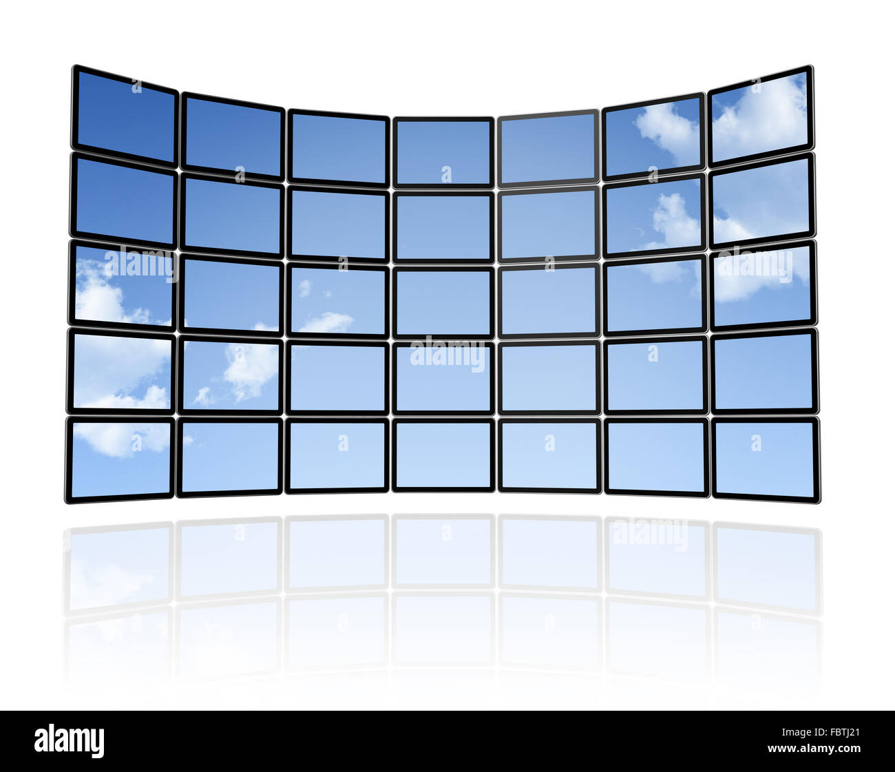 Tv screens wall hi-res stock photography and images - Alamy
