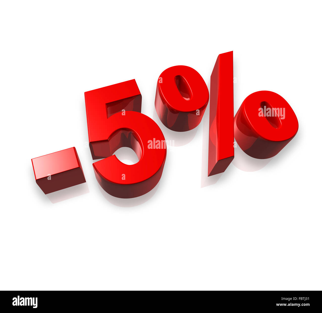 5% five percent Stock Photo - Alamy