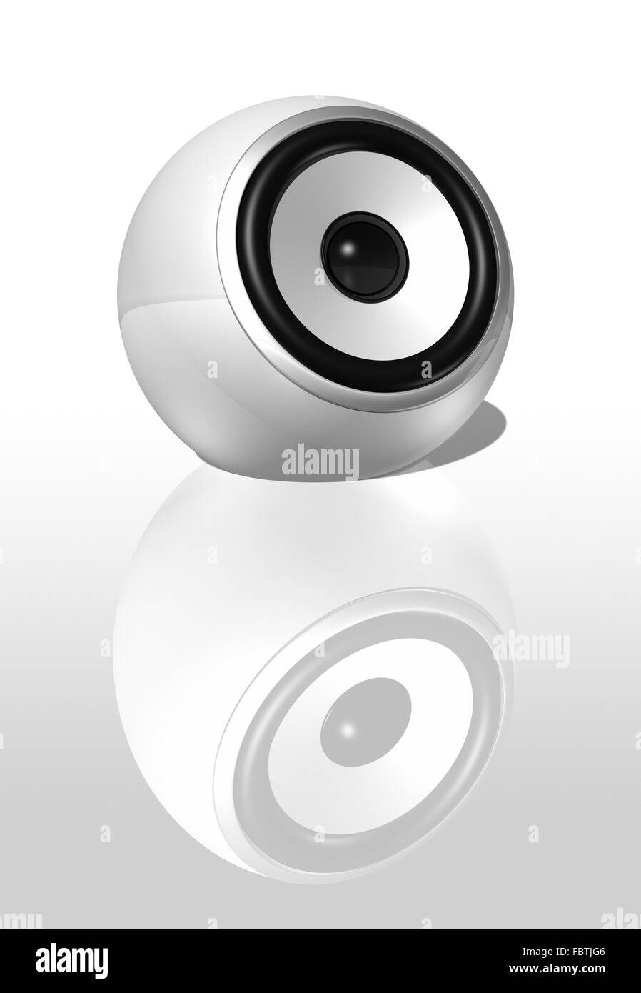White speaker ball Stock Photo - Alamy