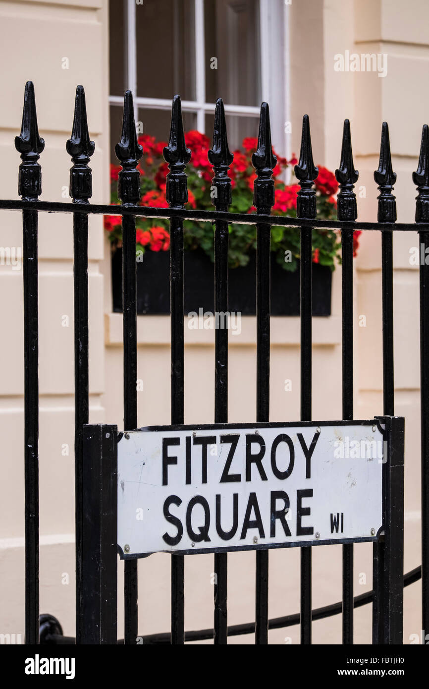 Fitzroy Square, London, England, U.K Stock Photo - Alamy