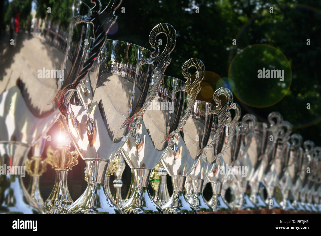 Silver trophy cups award hi-res stock photography and images - Alamy