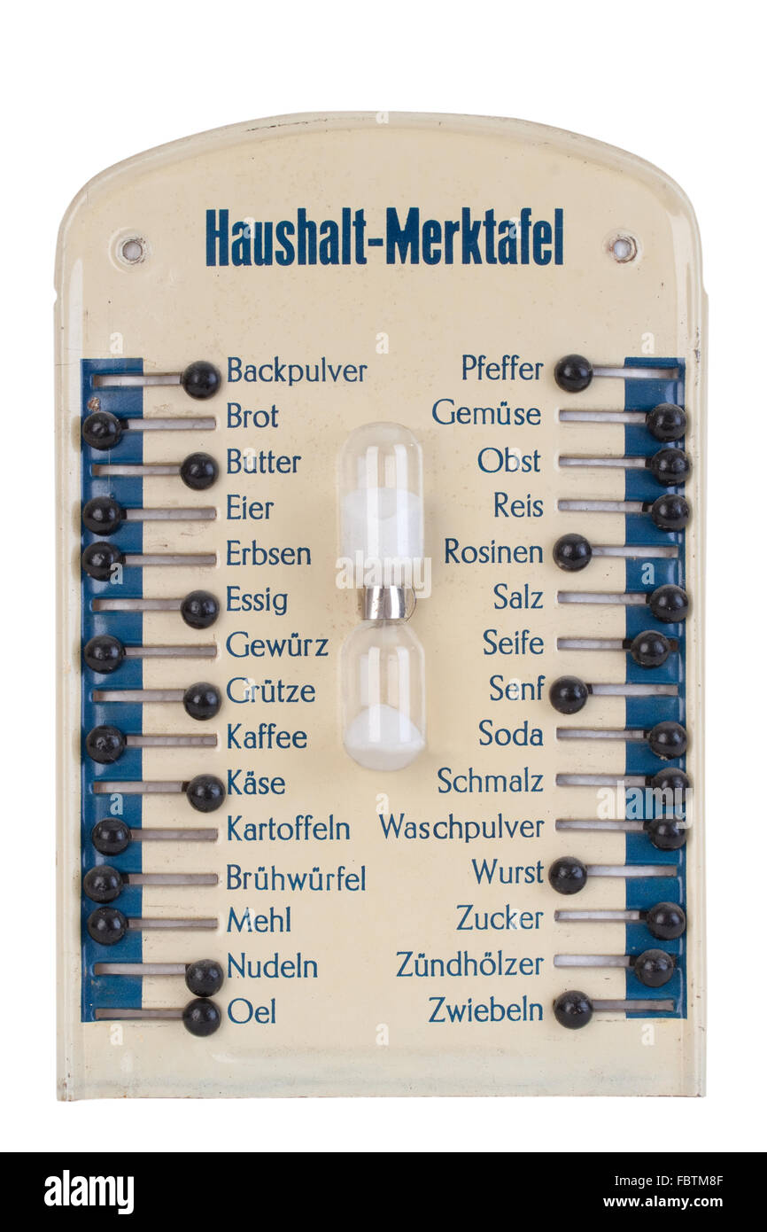 Do shopping list Cut Out Stock Images & Pictures - Alamy