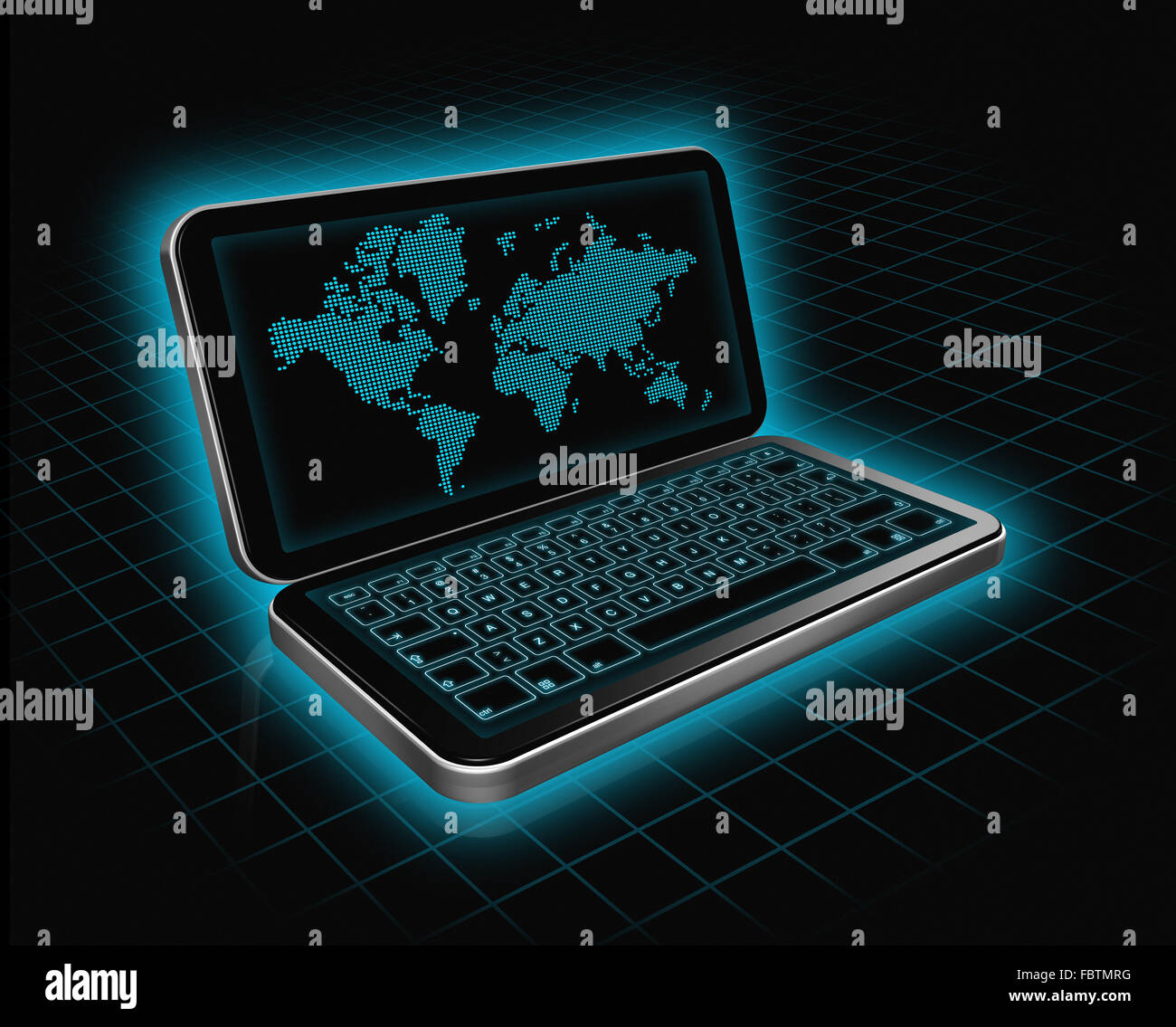 futuristic mobile phone / portable pda Stock Photo - Alamy