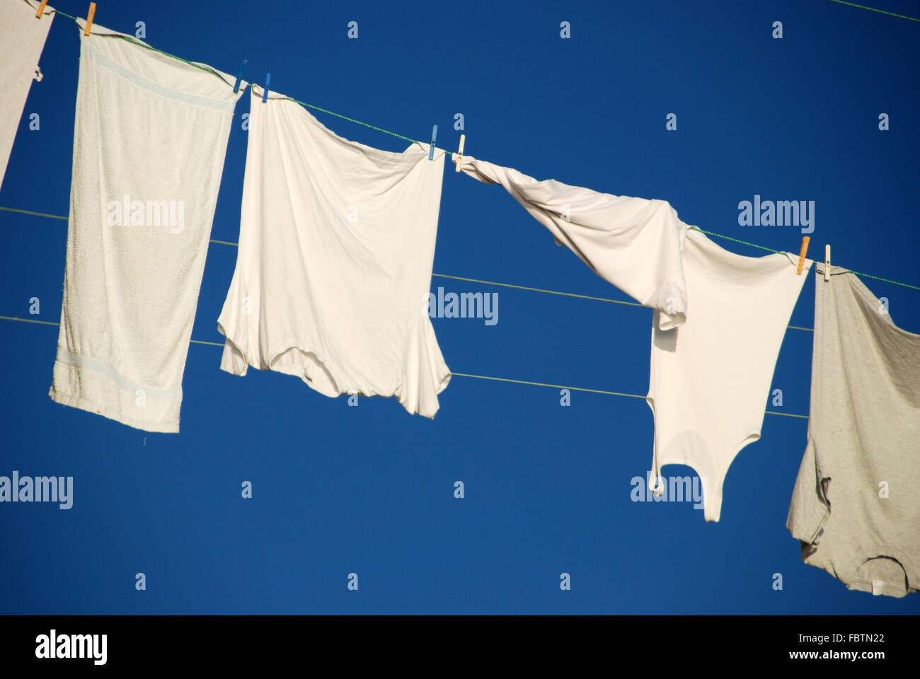 Laundry clean drying wind windy hi-res stock photography and images - Alamy