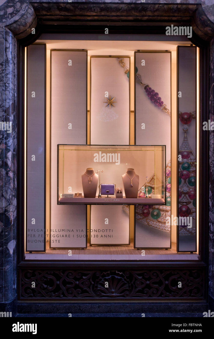 Bvlgari store window display hi-res stock photography and images - Alamy