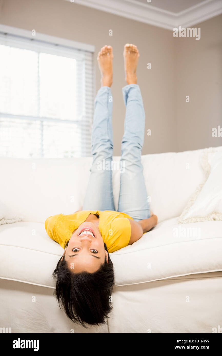 Legs up sofa hi-res stock photography and images - Alamy