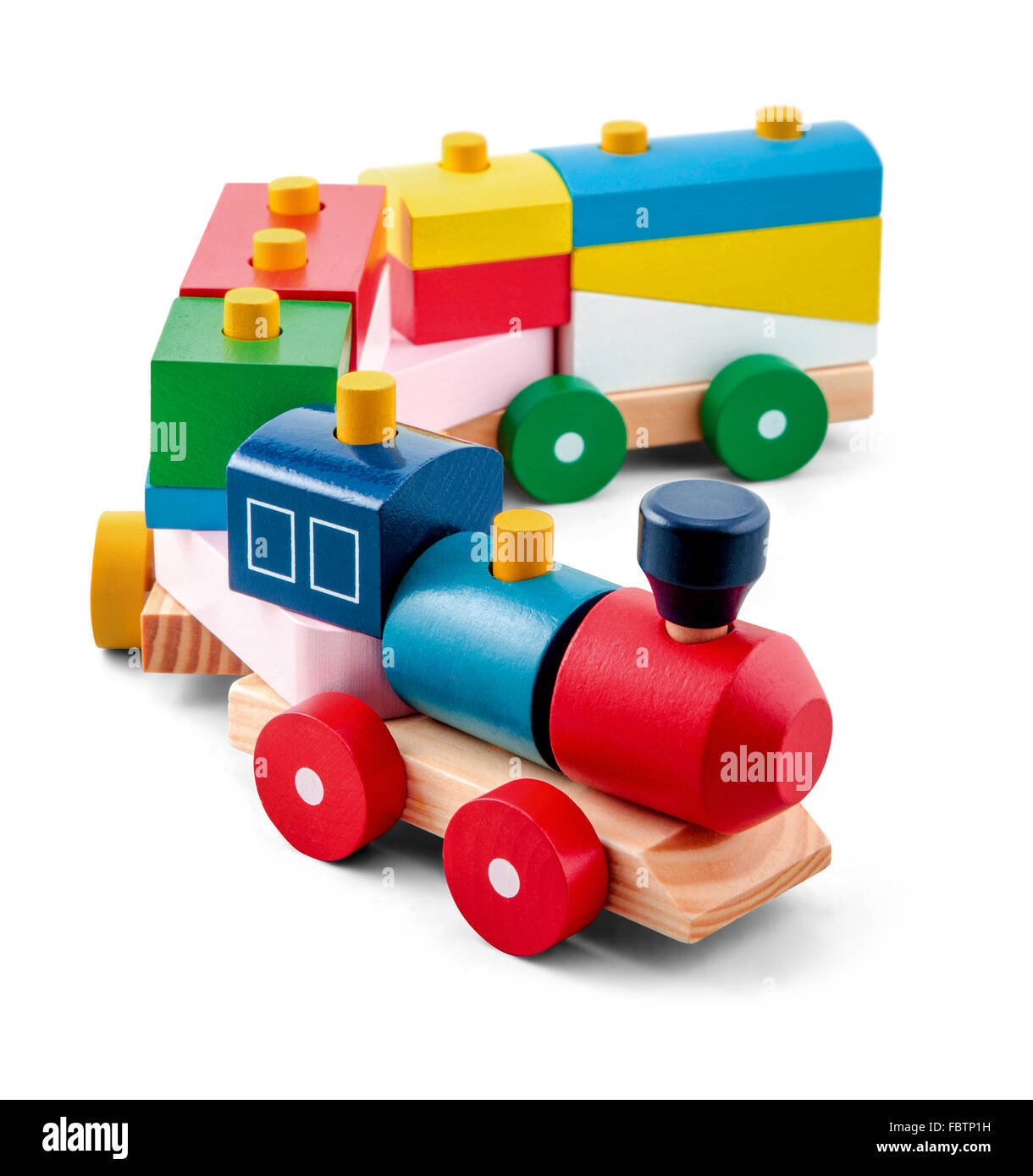 Blue toy train hi-res stock photography and images - Alamy