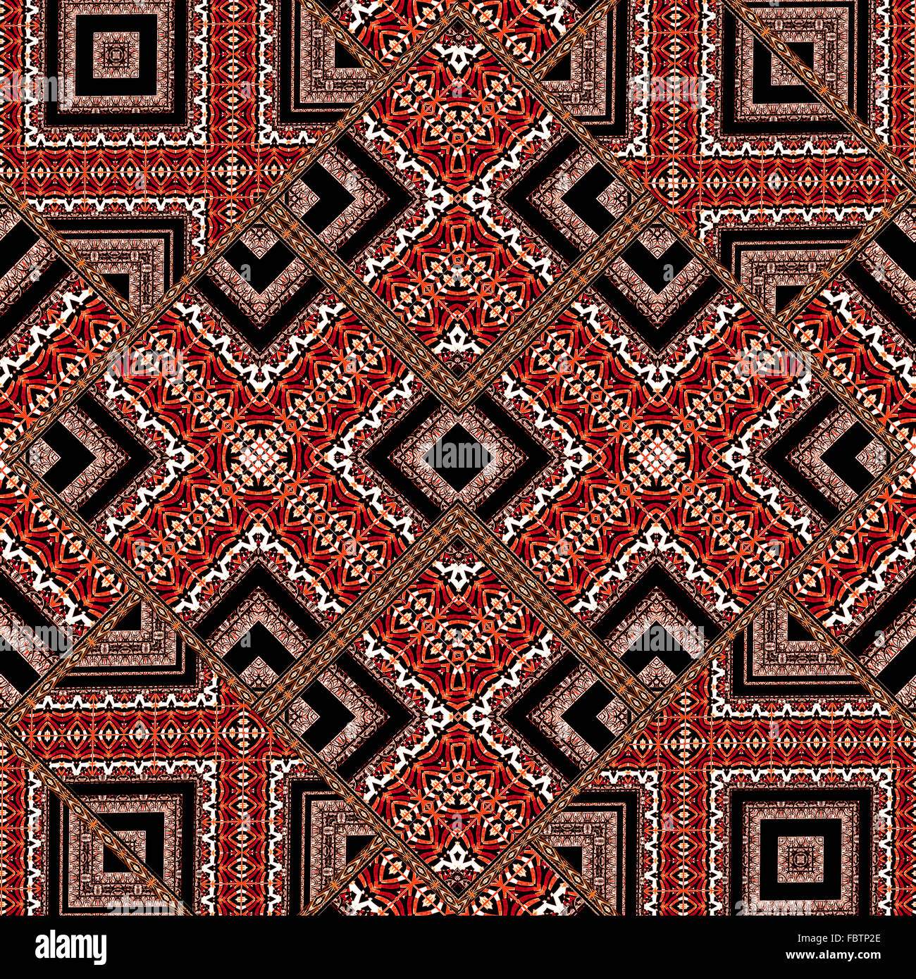 Complex intricate geometric abstract islamic or ethnic style seamless ...