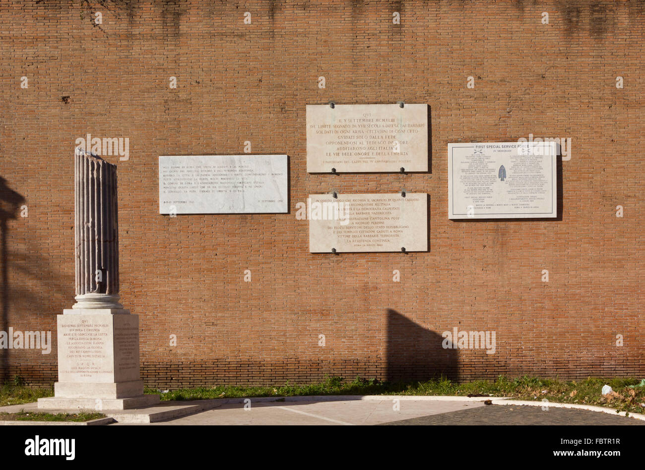ROME, ITALY - JANUARY 1 2015: First Special Service Force War Memorial ...