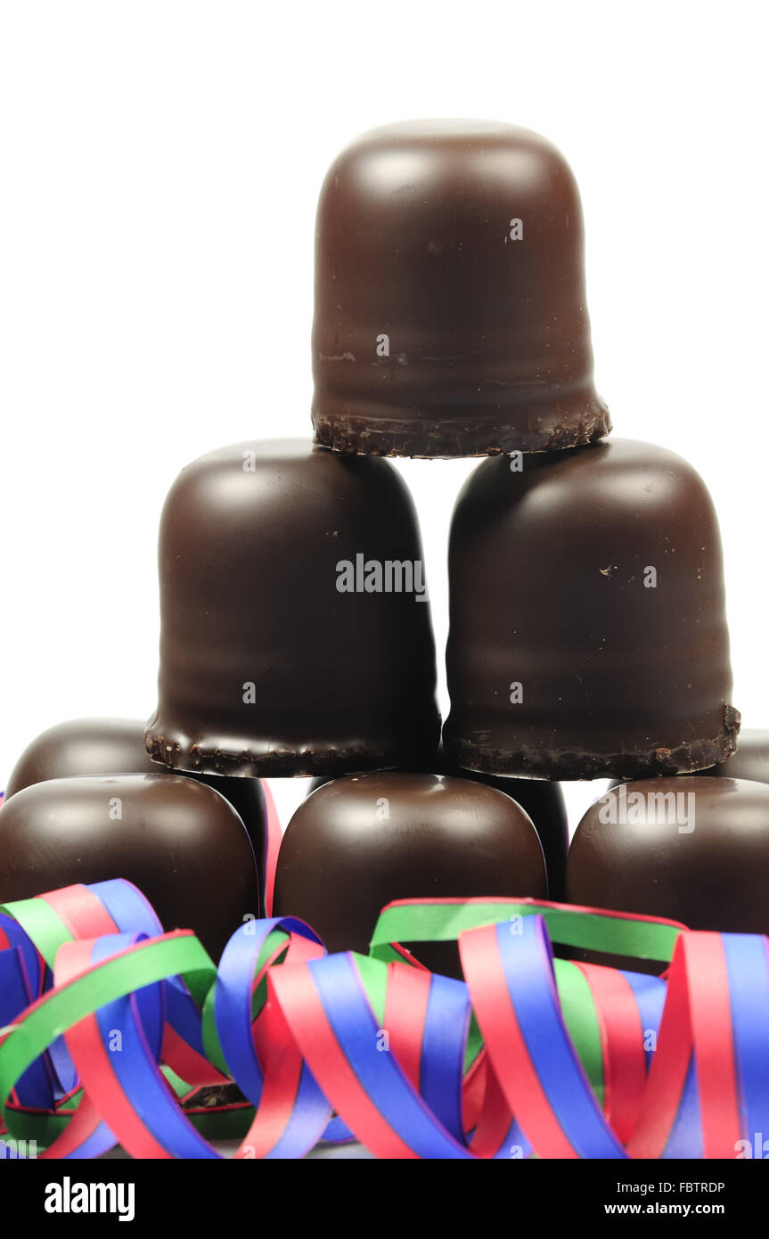 chocolate-coated marshmallow treats Stock Photo - Alamy