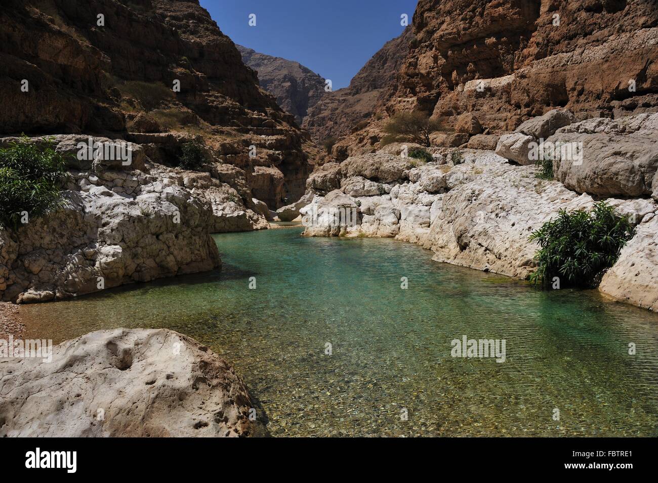 Wadi Shab, Oman Stock Photo - Alamy