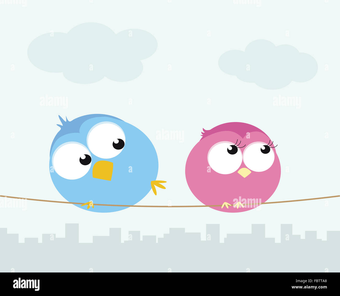 Birds cartoon hi-res stock photography and images - Alamy