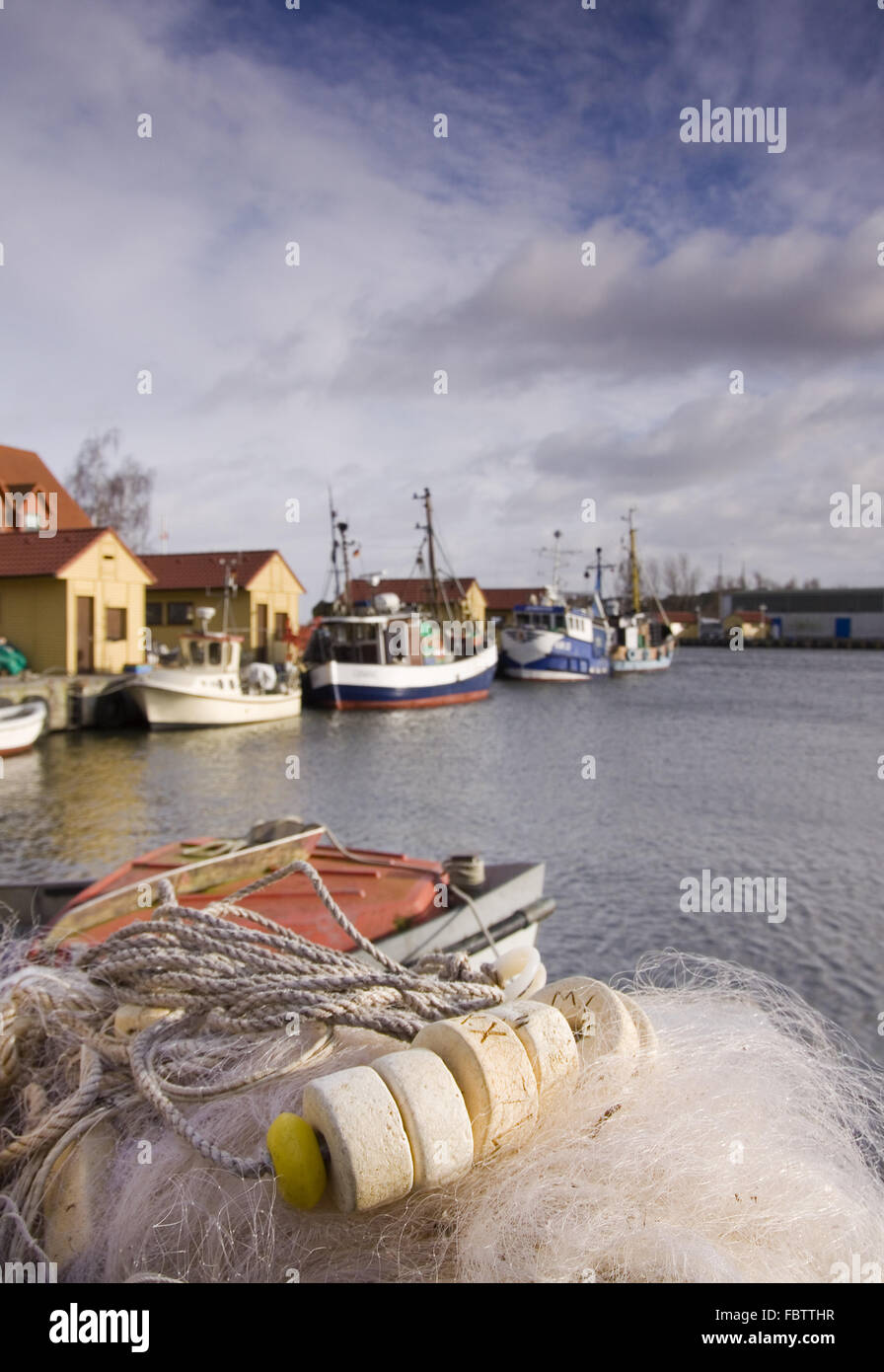 the harbour of Freest Stock Photo - Alamy