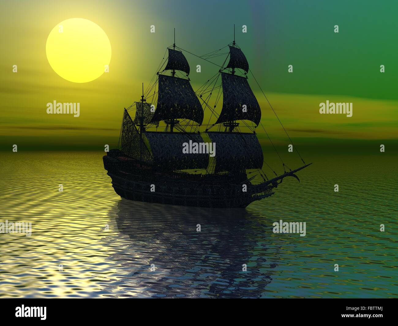 boat and sun Stock Photo - Alamy