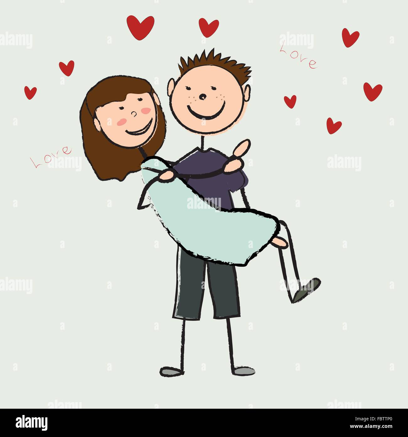 Love Between The Woman And The Man Stock Vector Image And Art Alamy