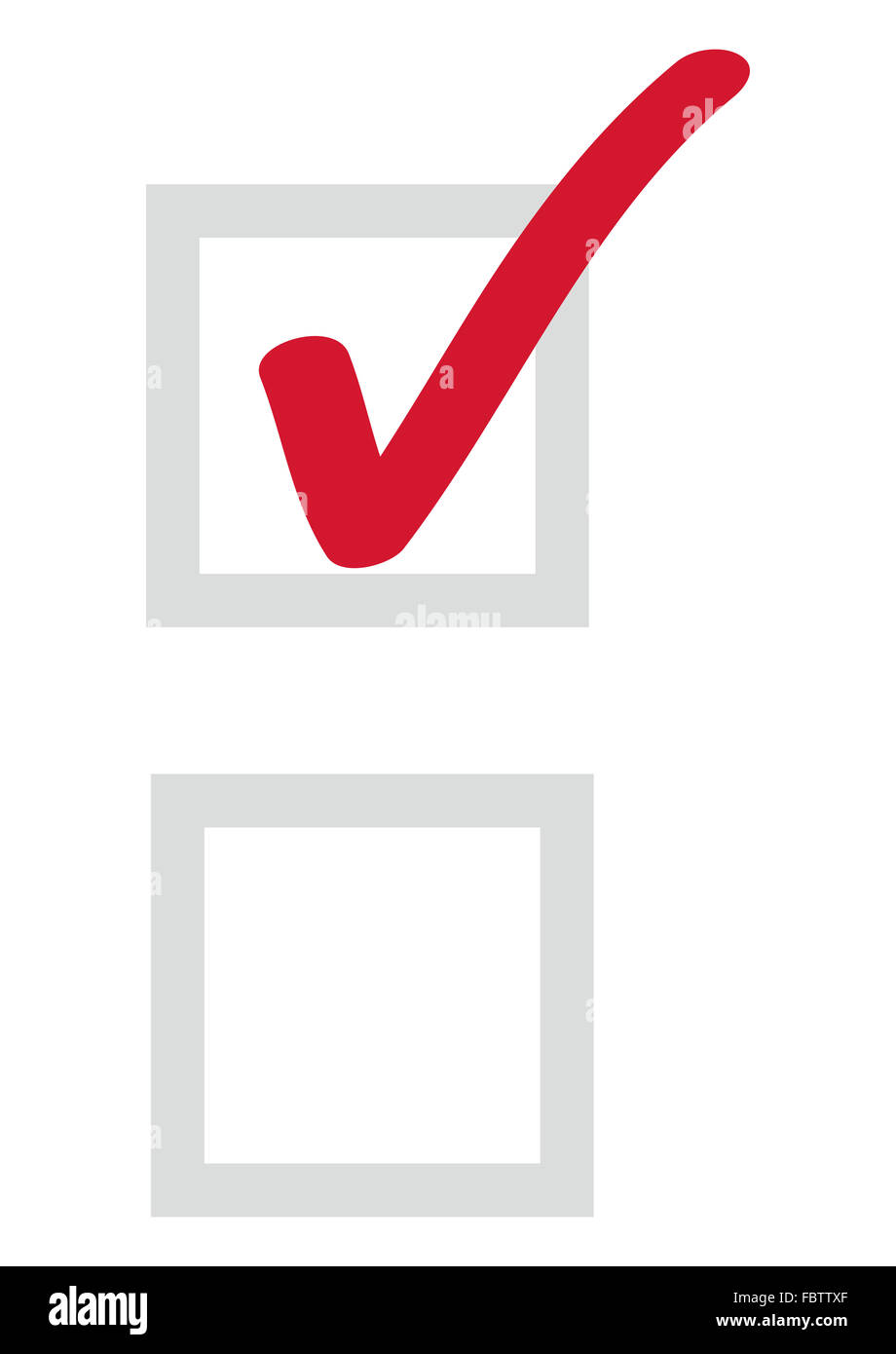 Check boxes vector hi-res stock photography and images - Alamy