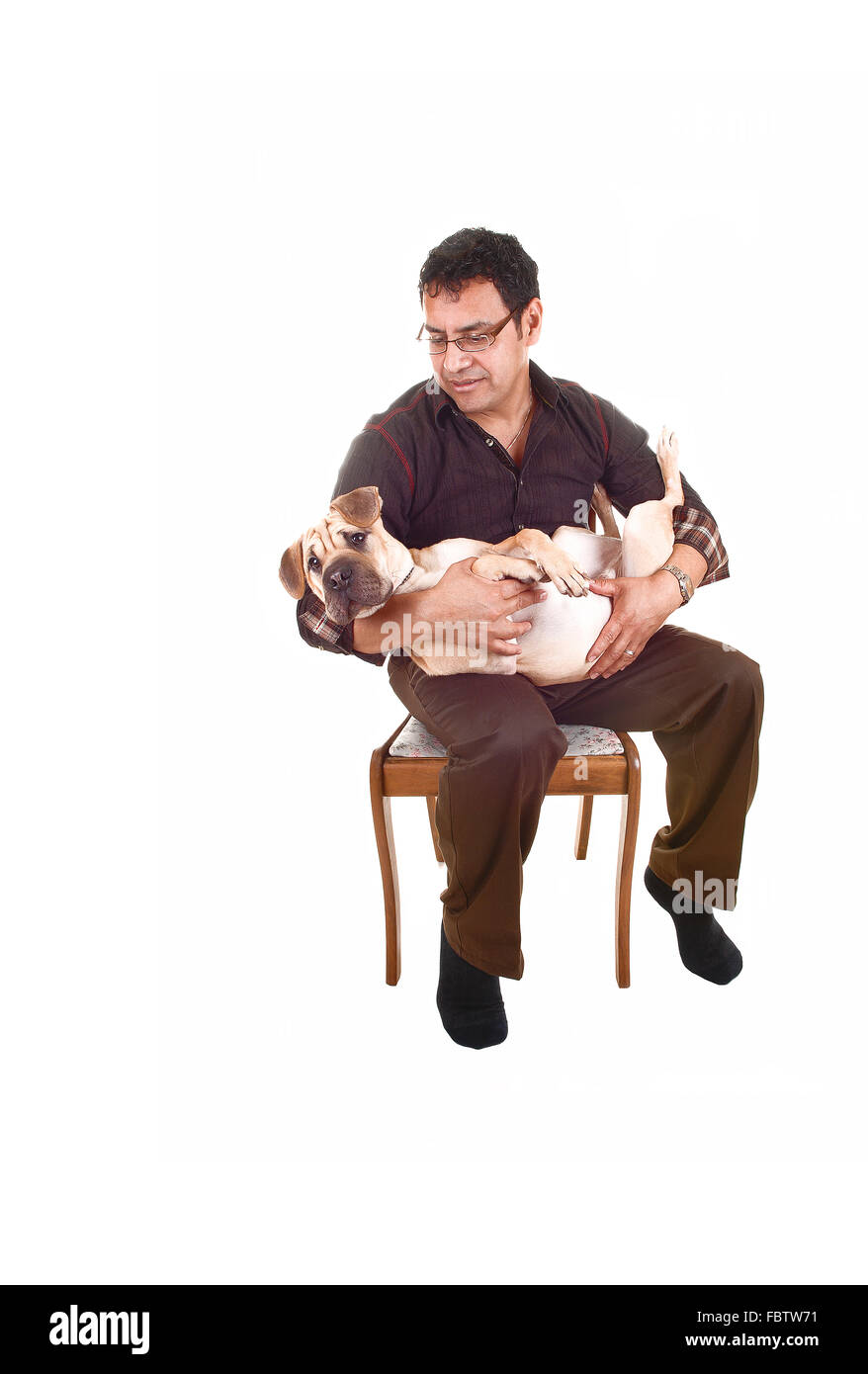 Man hug dog Cut Out Stock Images & Pictures - Alamy