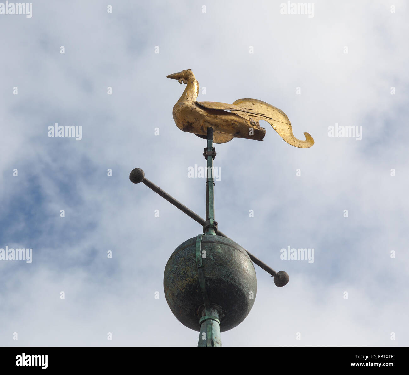 Golden cross on church spire hi-res stock photography and images - Alamy