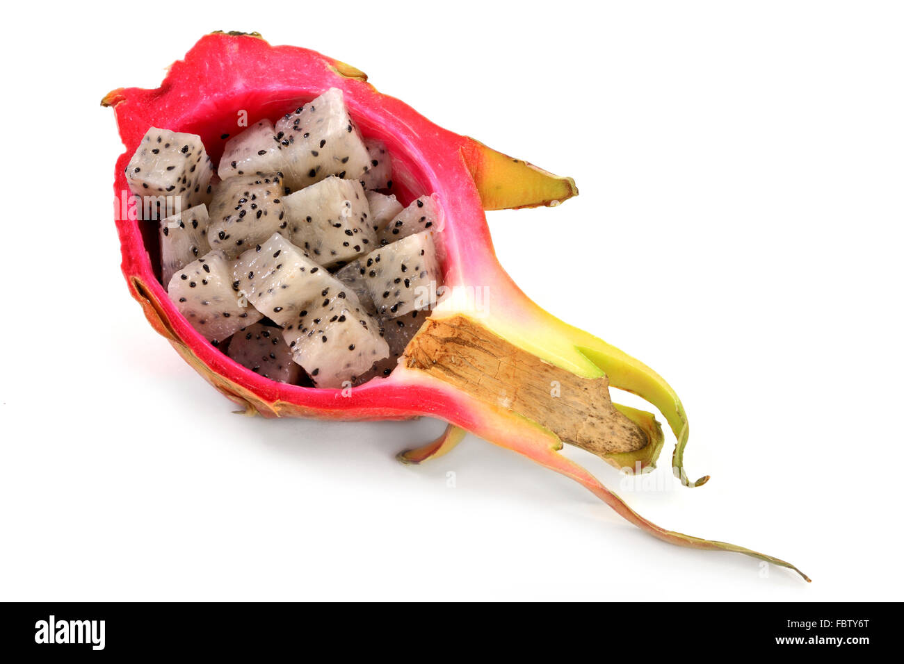 Serving Pitaya in its own shell Stock Photo - Alamy