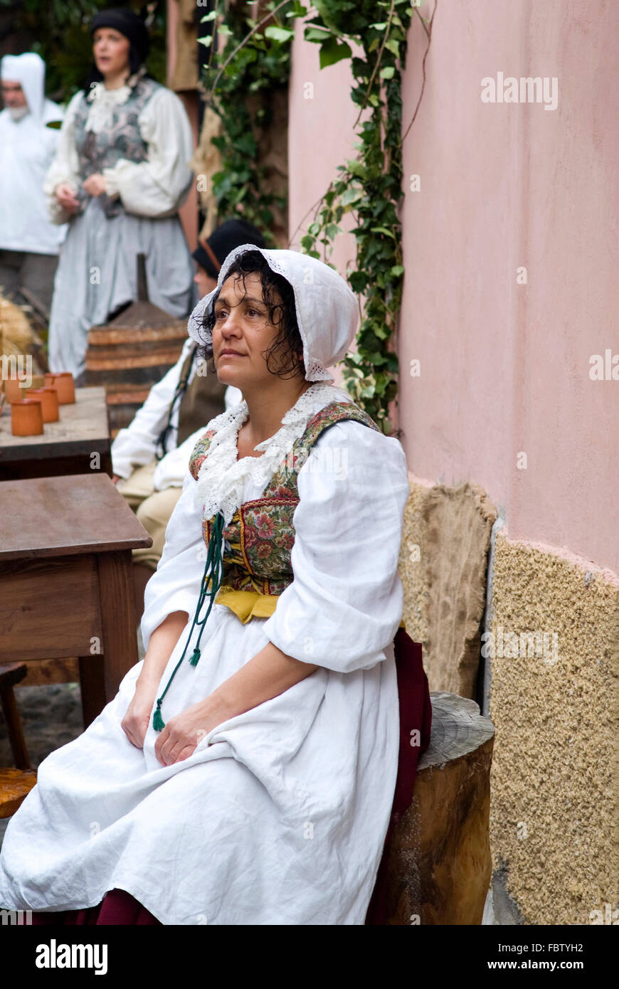 Medieval costume party Stock Photo - Alamy