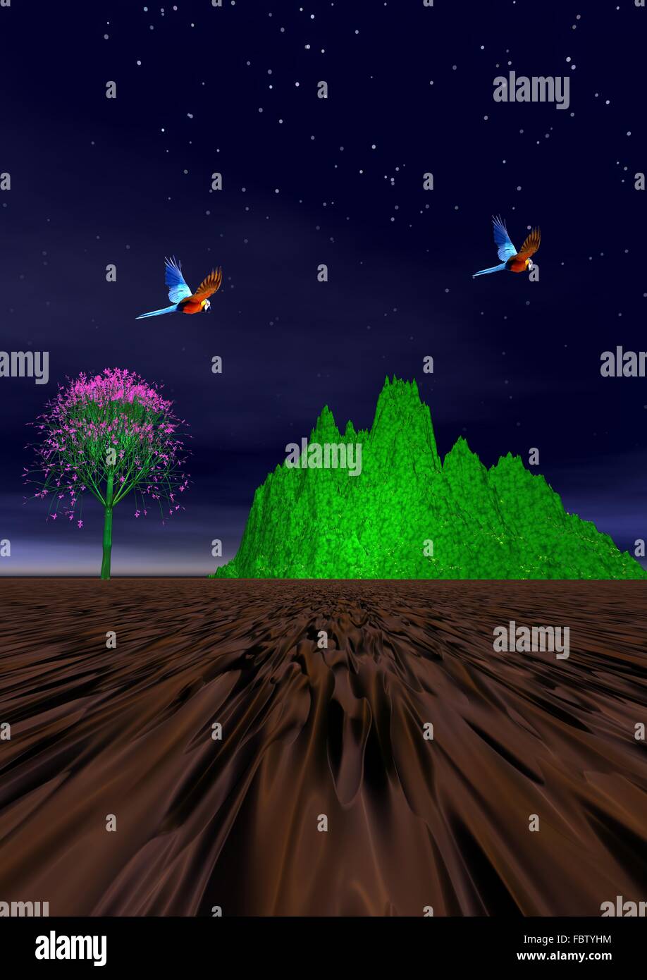 Animated natural landscape hi-res stock photography and images - Alamy