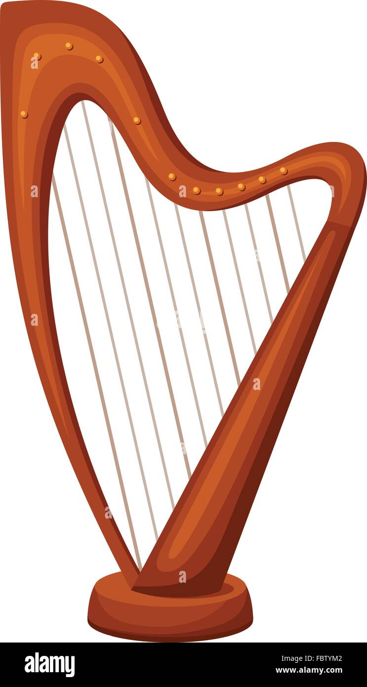 Harp. Vector illustration Stock Vector Image & Art - Alamy