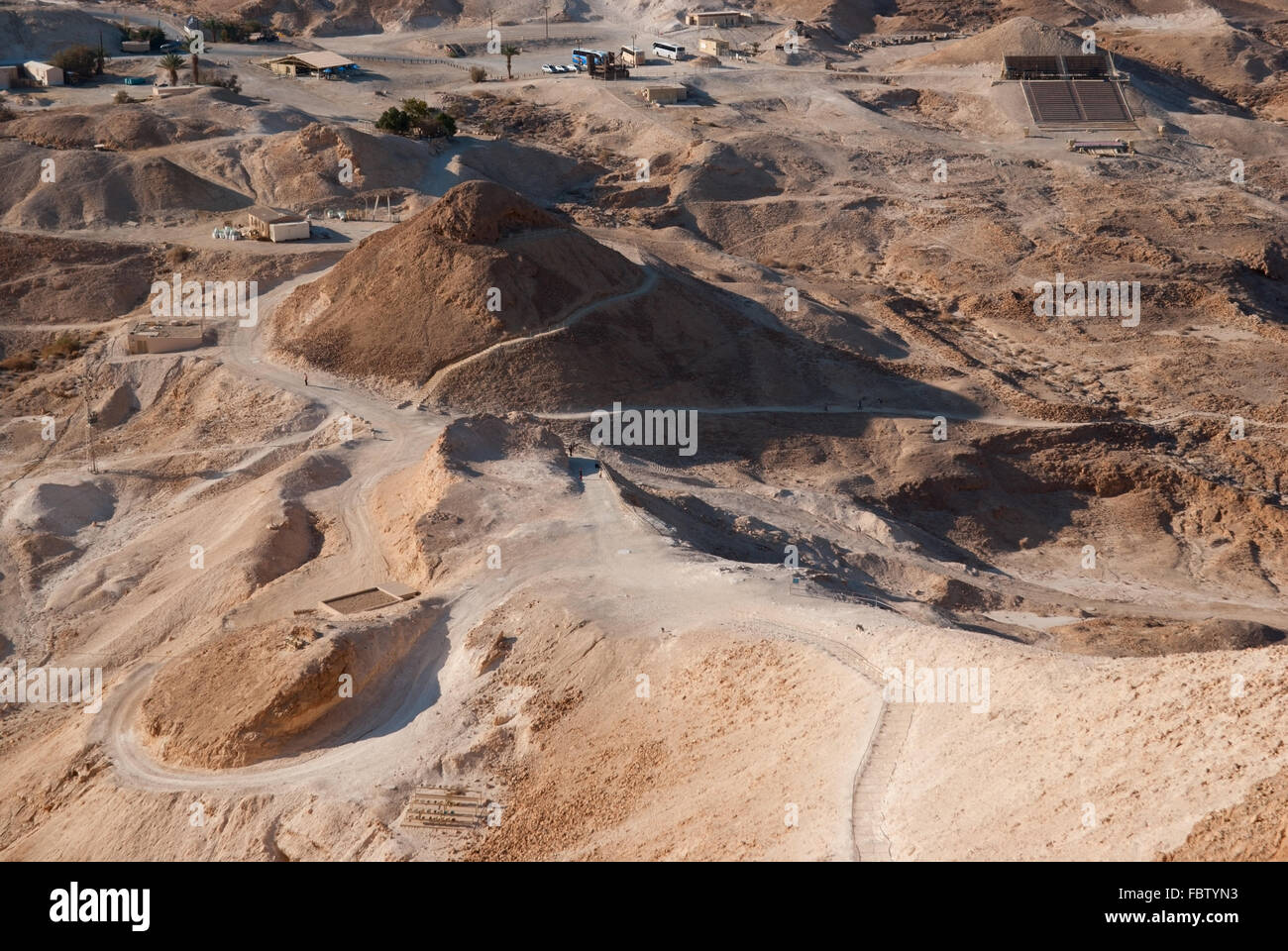 Siege ramp at Masada Stock Photo - Alamy