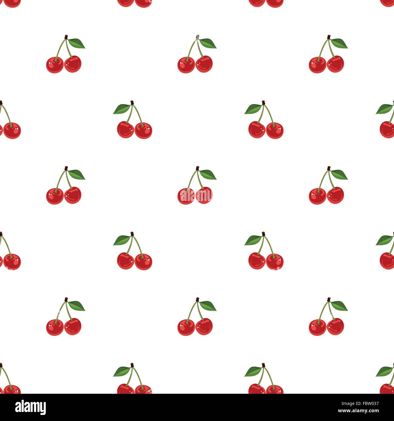 Red cherry illustration hi-res stock photography and images - Alamy