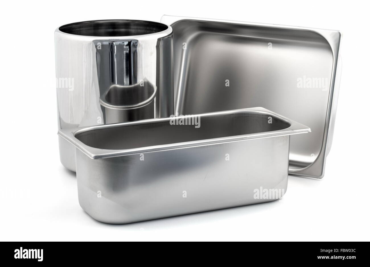 set of Ice-cream shop metal container Stock Photo - Alamy