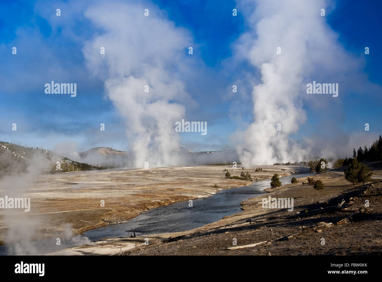 Yellowstone geysers hi-res stock photography and images - Alamy