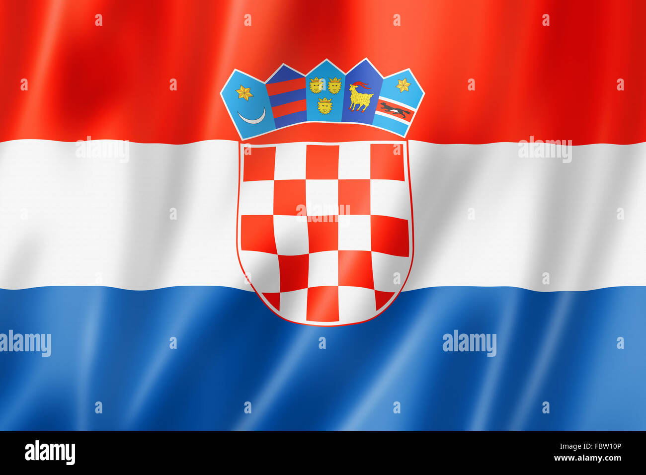 Satin texture croatian flag hi-res stock photography and images - Alamy