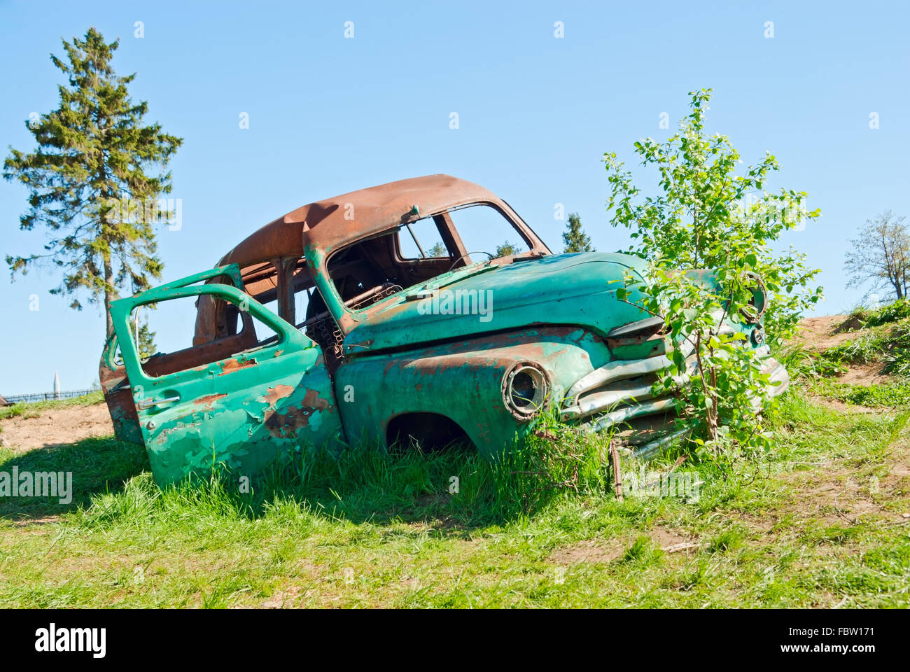 A car wreck Stock Photo - Alamy