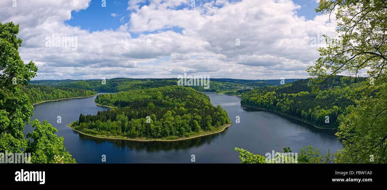Bleiloch dam in Thuringia Stock Photo - Alamy