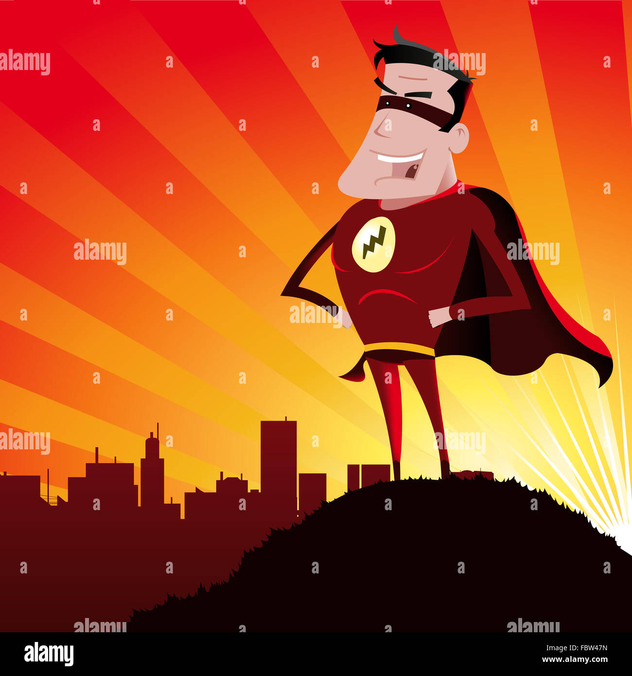Super Hero - Male Stock Photo - Alamy