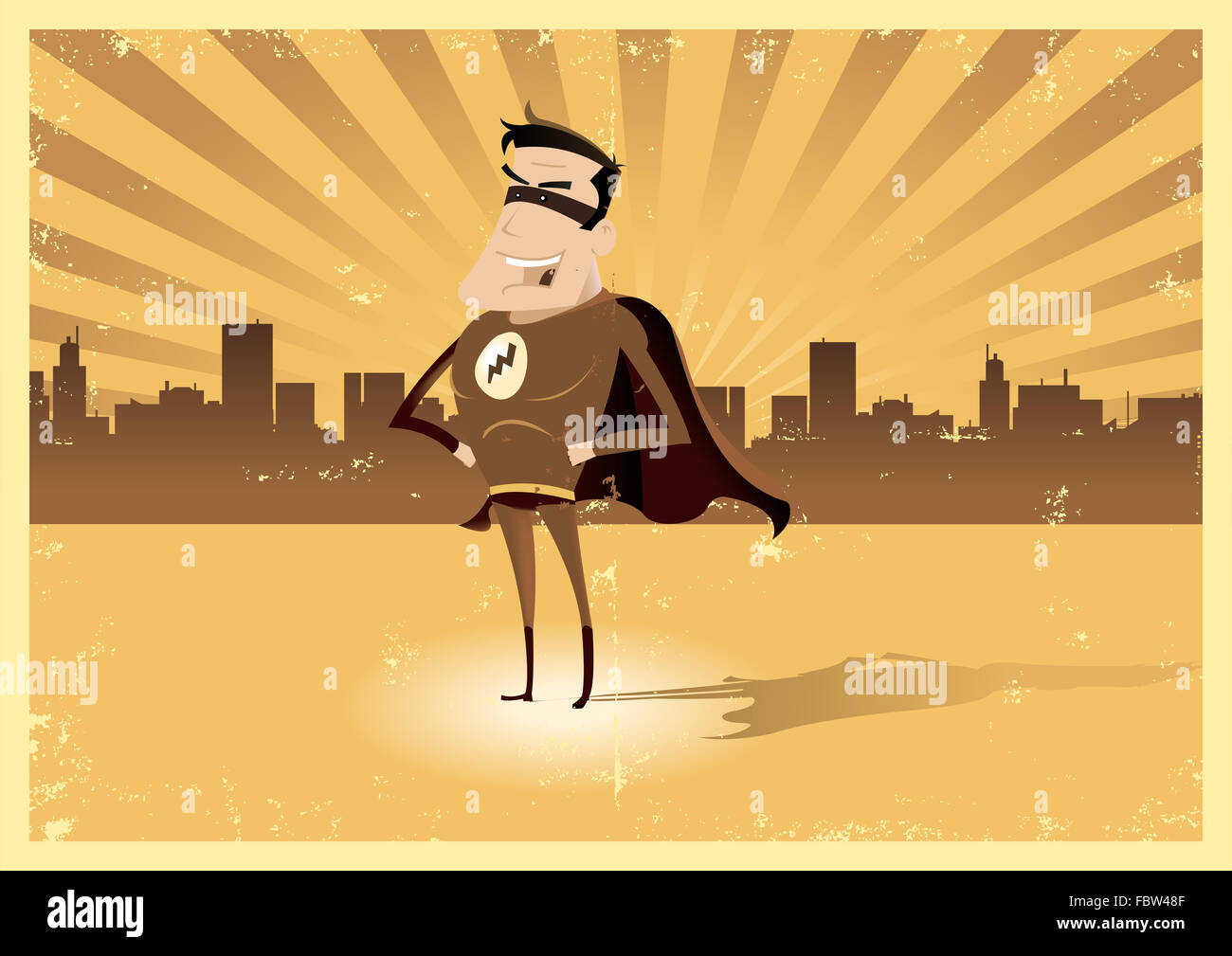 Cartoon super punch hi-res stock photography and images - Alamy