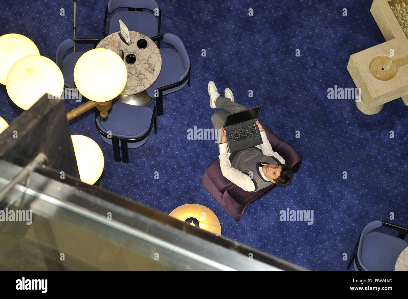 Photo of happy winner businessman screaming from joy Stock Photo - Alamy