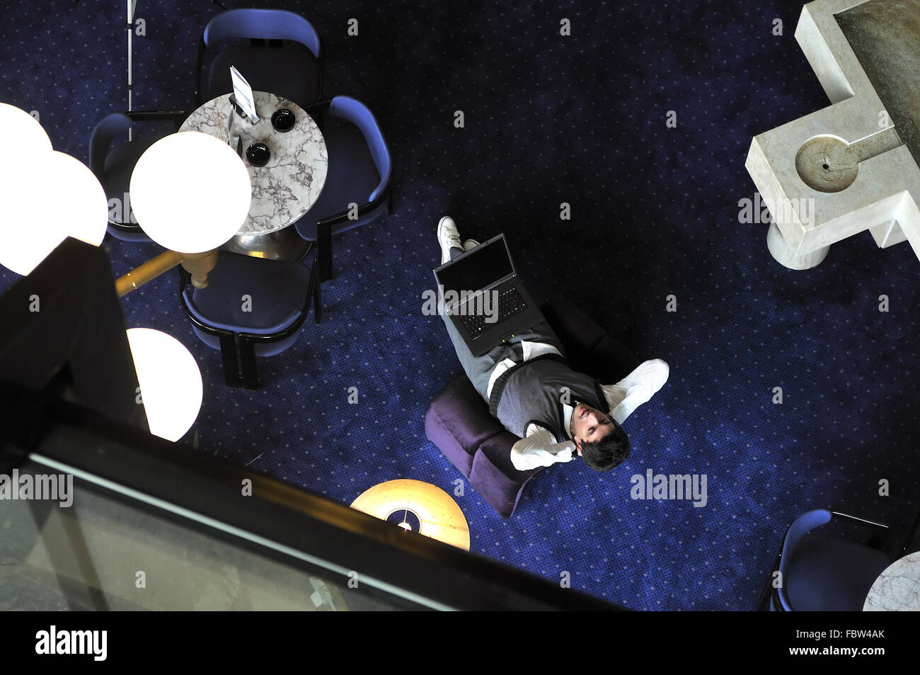 Photo of happy winner businessman screaming from joy Stock Photo - Alamy