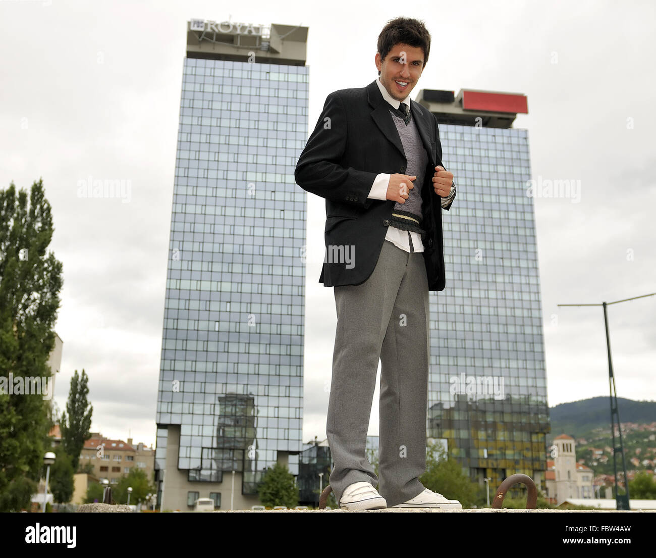 Photo of happy winner businessman screaming from joy Stock Photo - Alamy