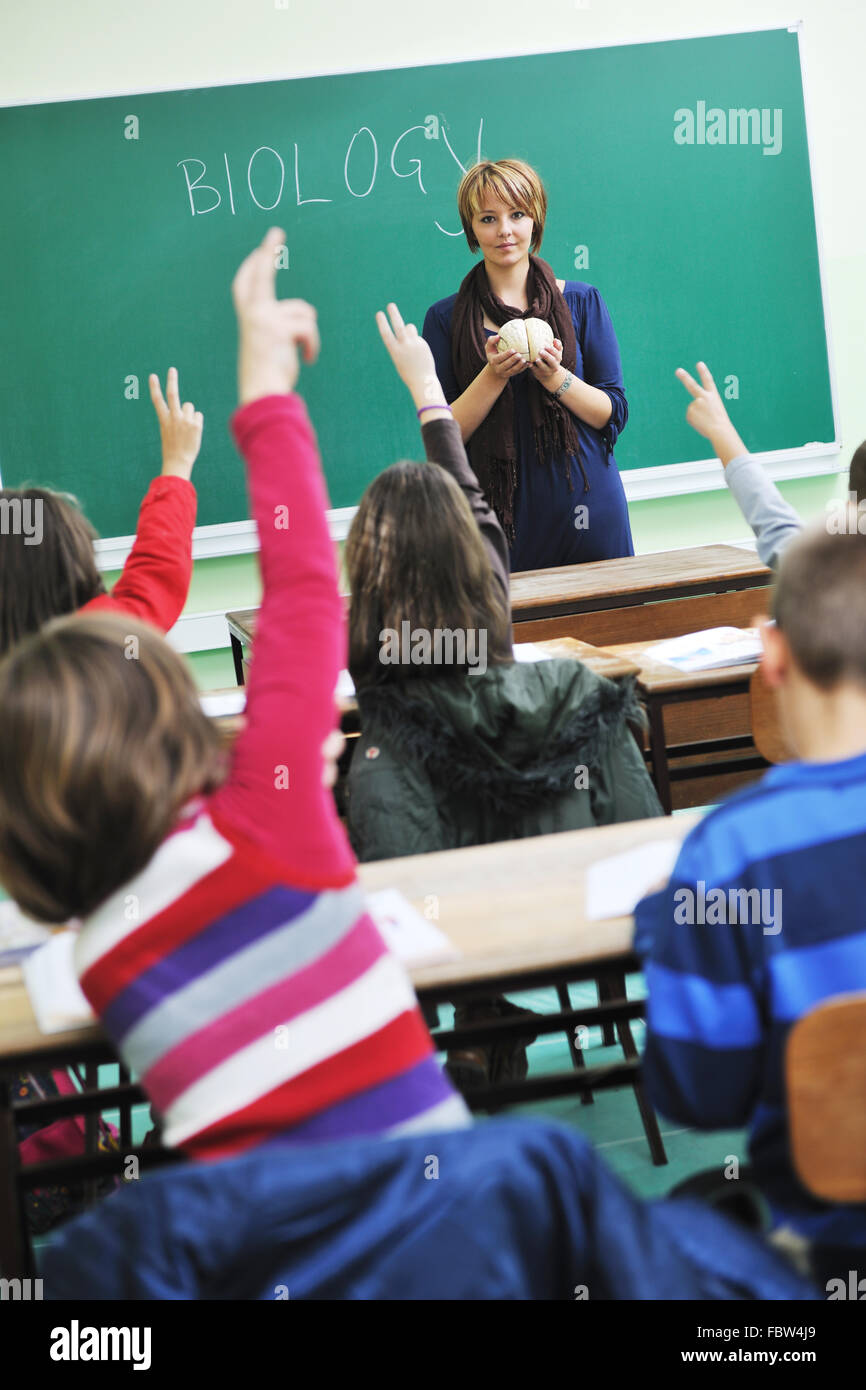 learn biology in school Stock Photo - Alamy