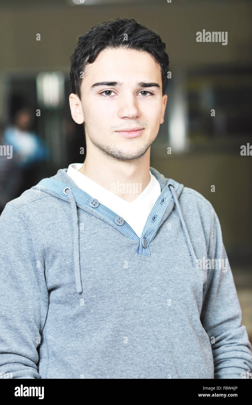 student male portrait at campus Stock Photo - Alamy