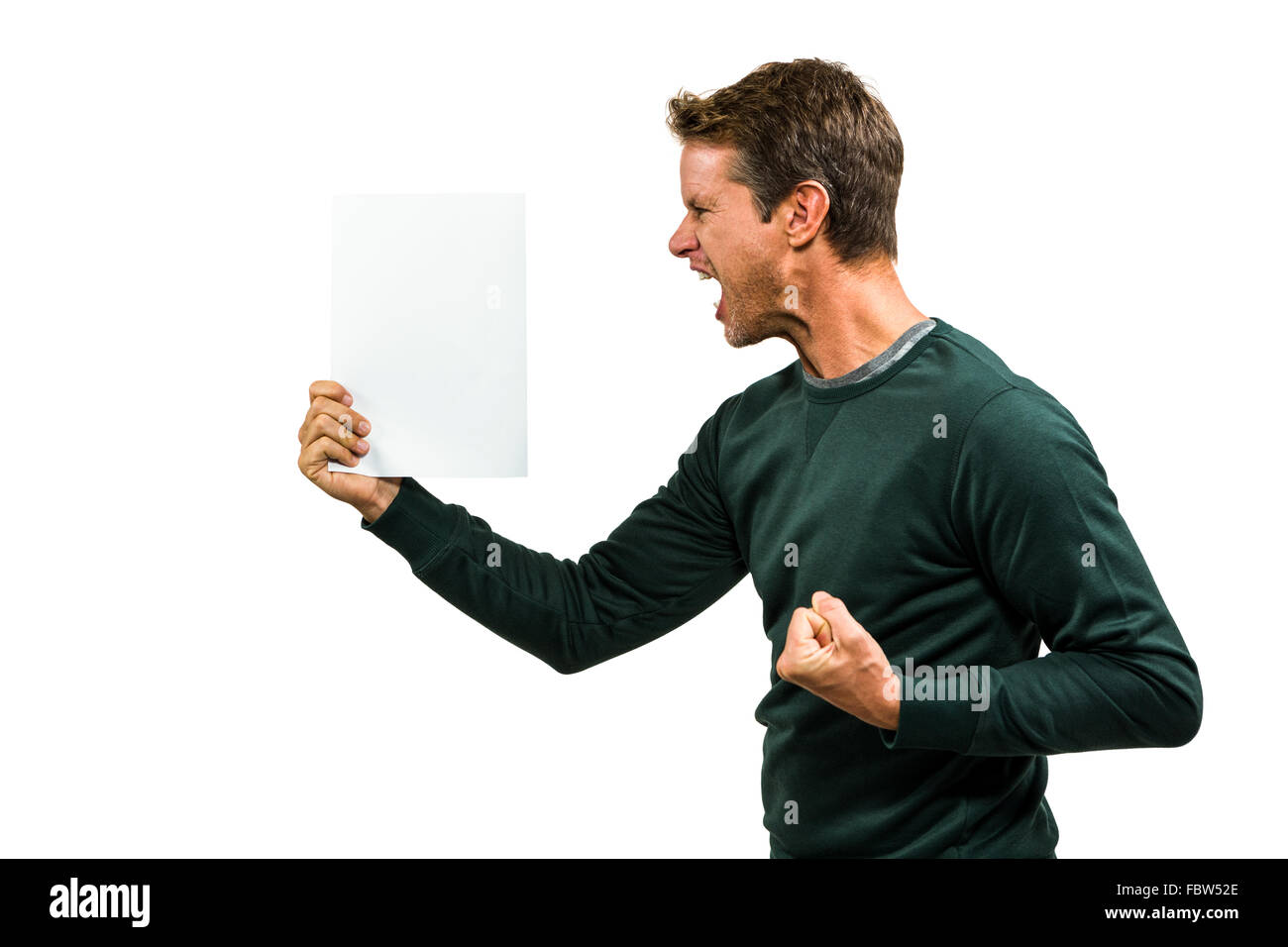 Angry man yelling empty hi-res stock photography and images - Alamy