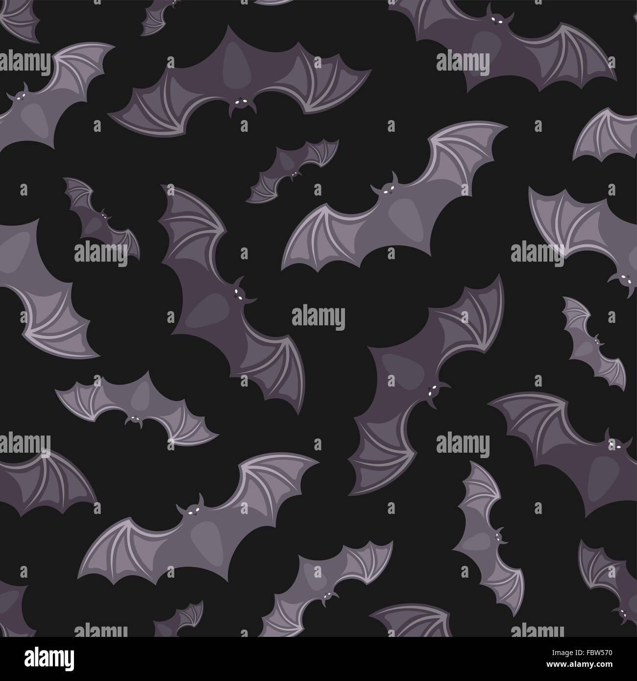 Seamless background with bats. Vector illustration Stock Vector Image ...