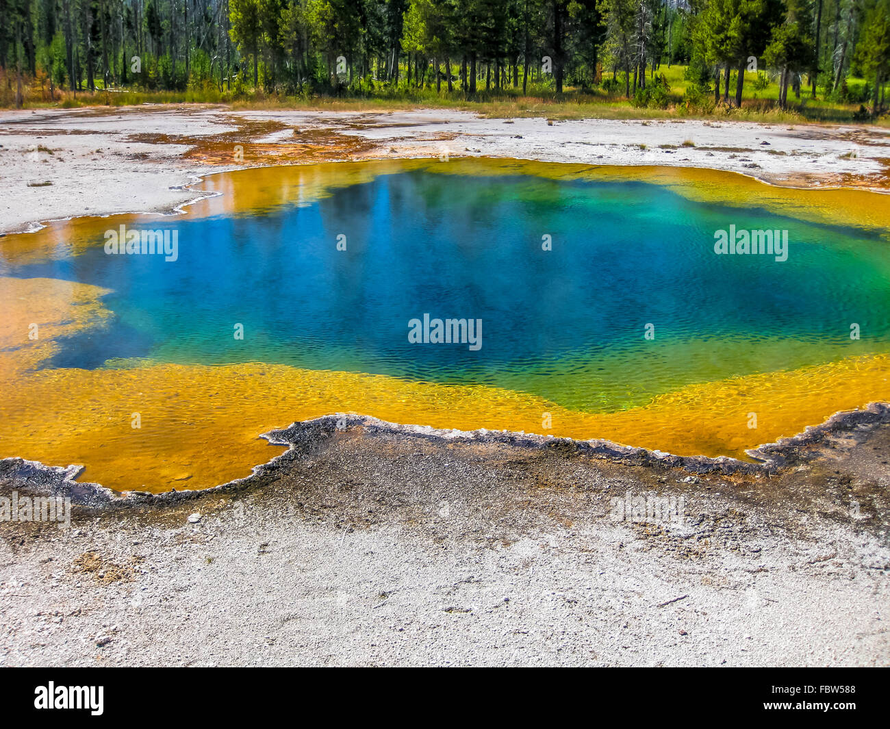 Abyss Pool in Yellowstone Stock Photo - Alamy