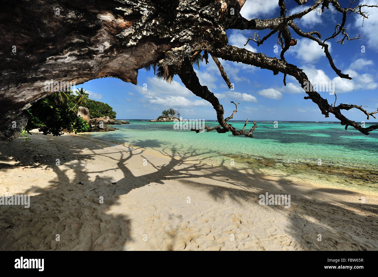 Beach Anse Royal Stock Photo - Alamy