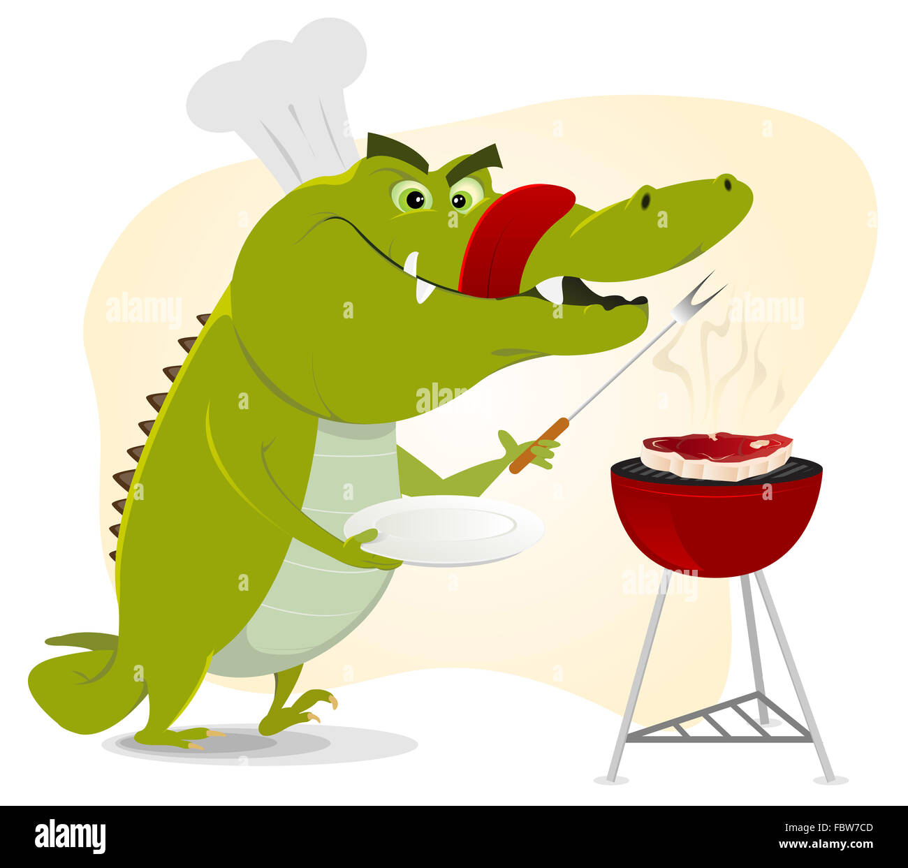 Crocodile holding Cut Out Stock Images & Pictures - Alamy