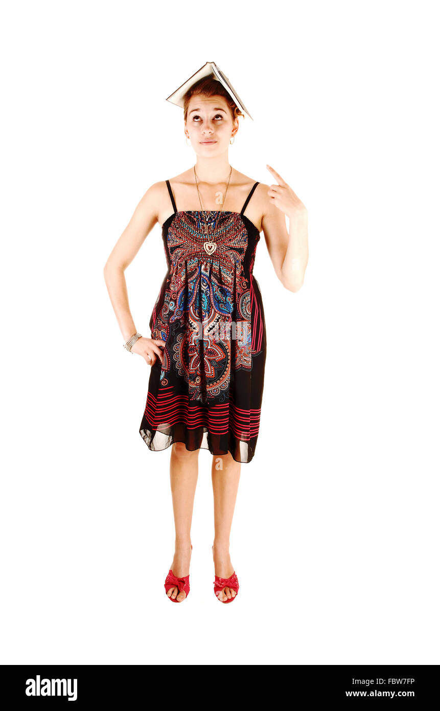 Happy girl book on Cut Out Stock Images & Pictures - Alamy