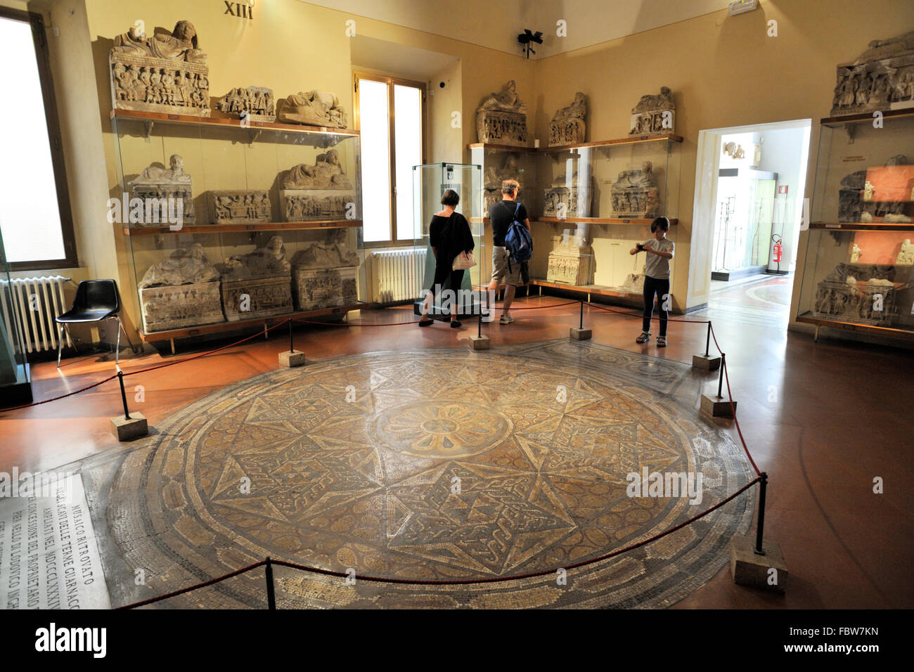 Museo Etrusco, Etruscan Museum, Volterra, Tuscany, Italy Stock Photo ...